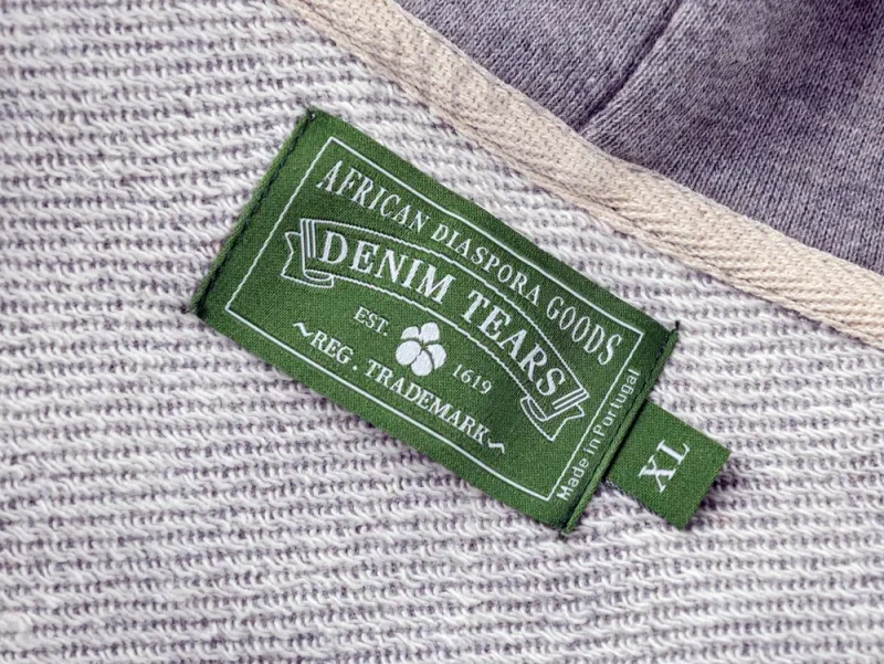 [1:1 Super Reps] Denim Tears The Cotton Wreath 'Gray' Hoodie - HypeUnique