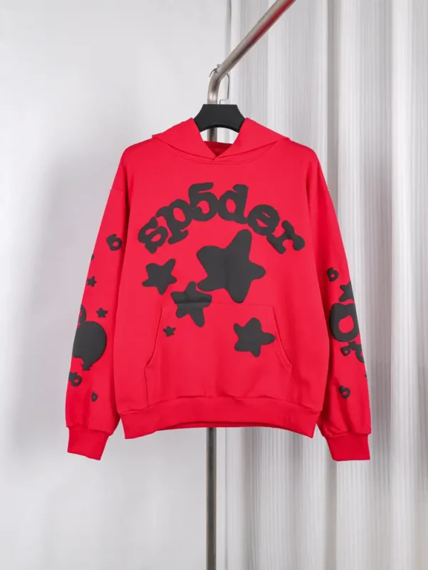 Sp5der MX555 Zip Hoodie in Black